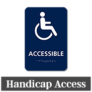 Handicap Restroom Signage, Braille, Design your Own Handicap Sign ...