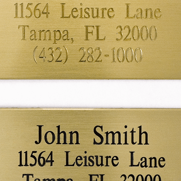 In Memory Of Brass Plates - Custom Signs
