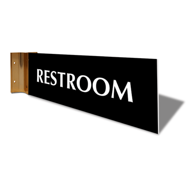 Restroom Corridor Sign | 4" x 12" | Custom Signs