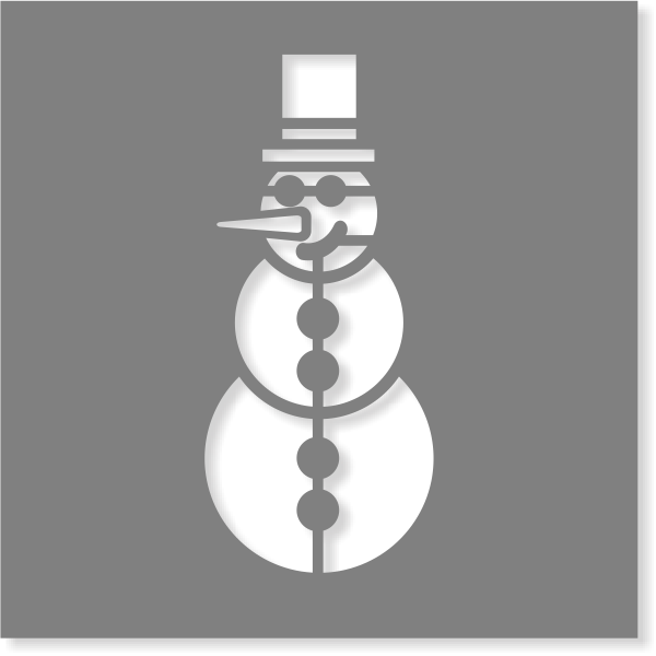 Snowman Stencil | Multiple Sizes | Customsigns.com