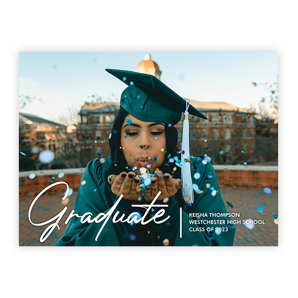 Custom Full Sized Photo Graduation Yard Sign - CustomSigns.com